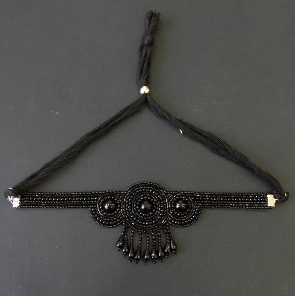 Shop Black Handcrafted Choker Necklace - OSHRI Accessories – Oshri ...